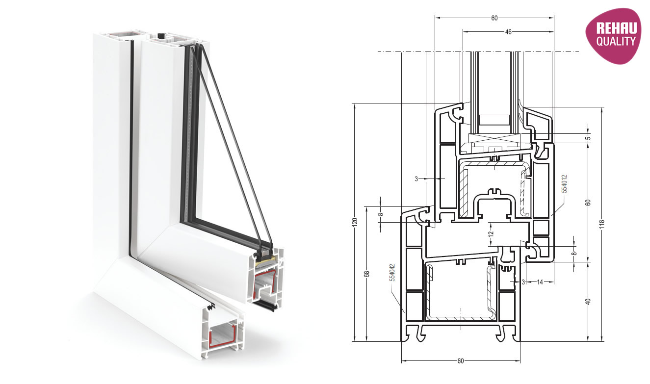 REHAU Euro-Design 60 windows