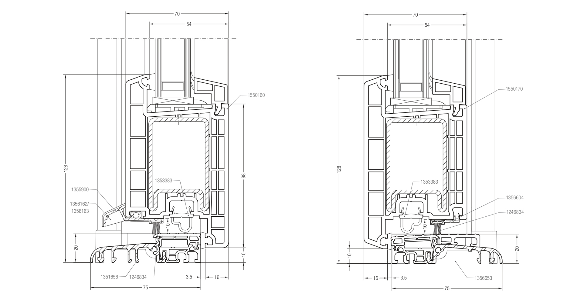 REHAU Euro-Design 70 doors
